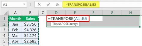 Excel Paste Transpose Using Transpose Function And Paste Special