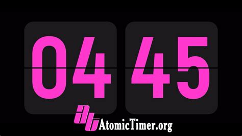 4 Minute 45 Seconds Timer Countdown Atomic Timer The Best And Most