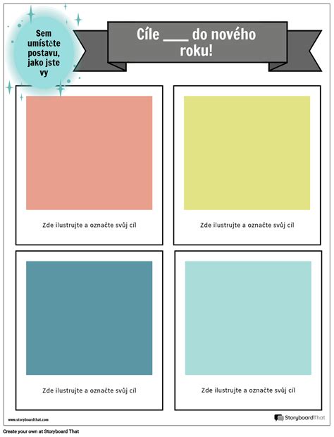 Šablona Novoroční Cíle Ilustrace Storyboard Von Cs Examples