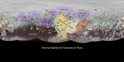 Iau And New Horizons Science Team Make Peace Over The Names On Plutos Map