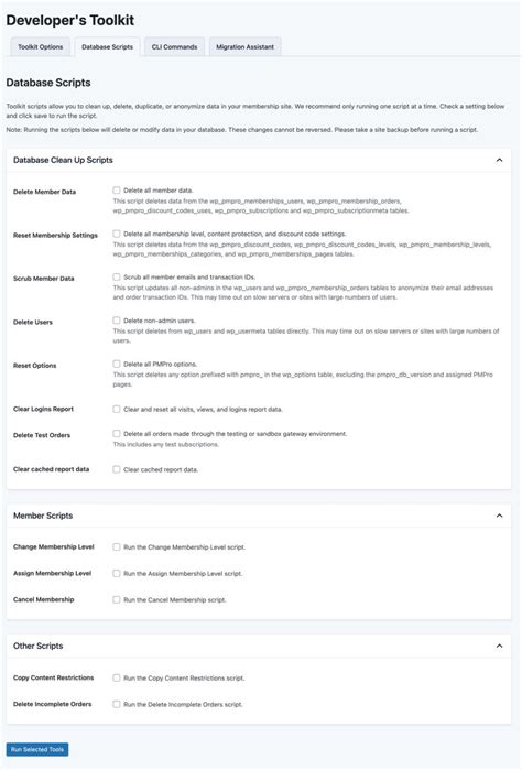 Developers Toolkit Development Tools For Paid Memberships Pro