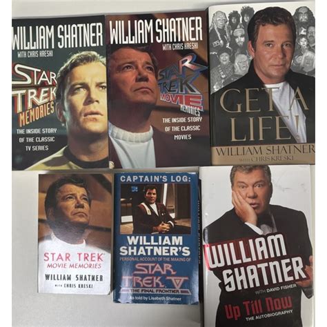 Collection Of 6 Star Trek Guides And Biographies By William Shatner