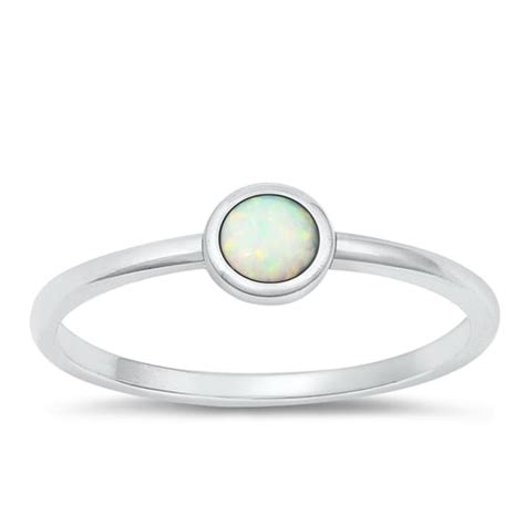Opal Circle Ring Pink Shell