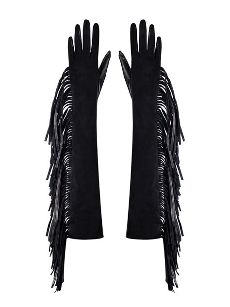 Long Gloves Long Fringed Gloves Long Gloves By M
