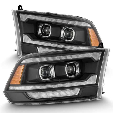Alpharex 09 18 Ram 15002500 Pro Series Black Projector Headlights
