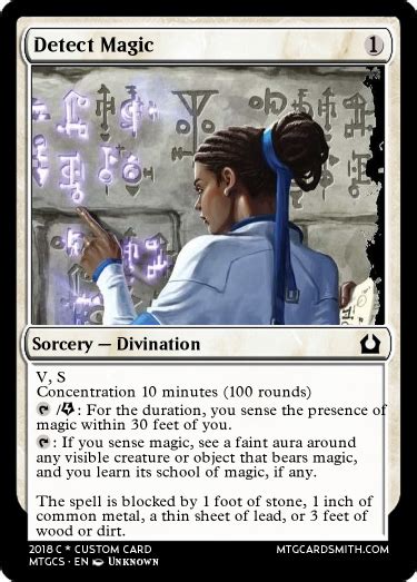 Dandd Detect Magic Spell Colour Spelling Spelling Dandd