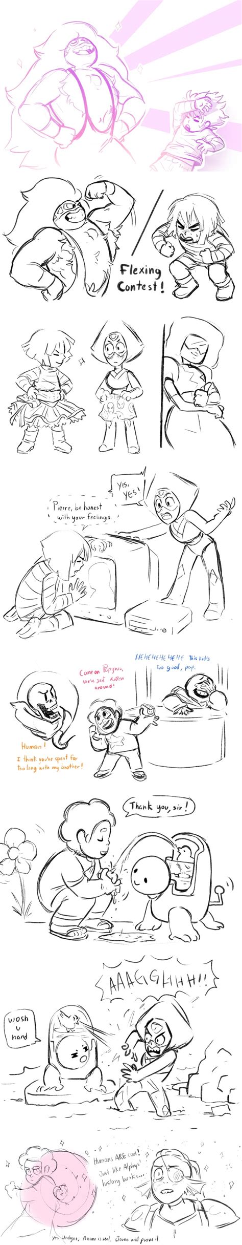Undertale And Steven Universe Crossover Steven Universe Crossover