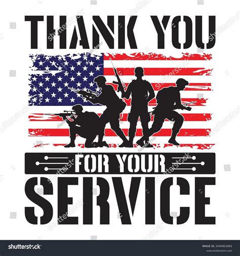 Thank You Your Service T Shirt Stock Vector Royalty Free Shutterstock