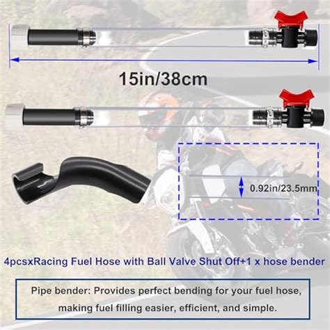 Taiss 4pcs Racing Fuel Jug Hose With Ball Valve And 2 Philippines Ubuy