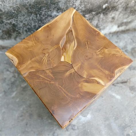 Teak Slice Cube 50 Cm 10904 4 Kayuarte