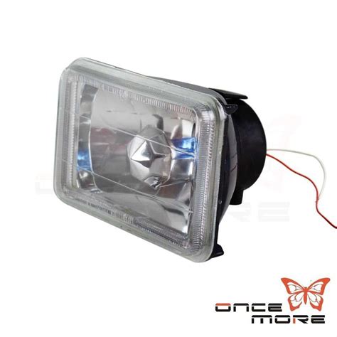 4in X 6in Blue Led Sealed Beam Replacement Headlight Housing