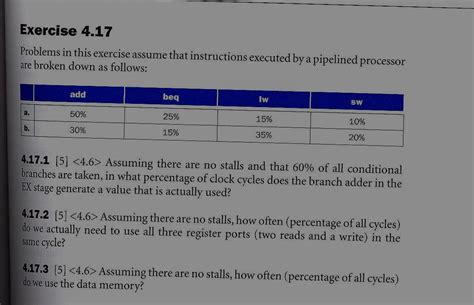 solved problems in this exercise assume that instructions