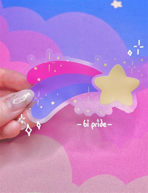 Bi Pride Sticker Bi Flag Sticker Pride Sticker Lgbtq Sticker
