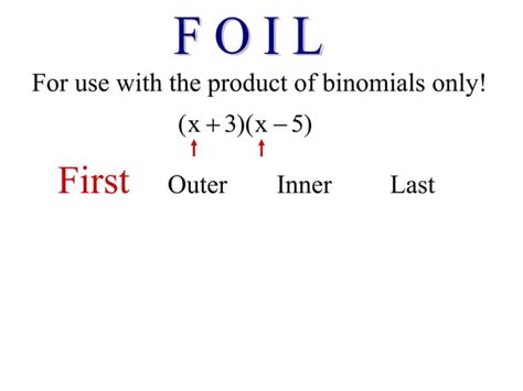 Foil Method And Distributive Ppt Science