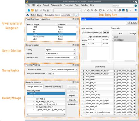 42 Intel® Fpga Ptc Primary Gui Components