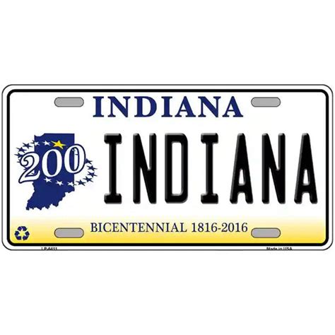 Browse Indiana License Plates Car Front Smart Blonde