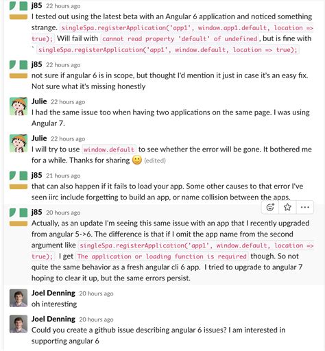 angular 6 support · issue 45 · single spa single spa angular · github