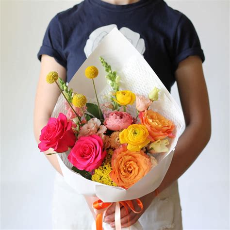 Sonnet Wrapped Bouquet Minneapolis Florist Bluebird