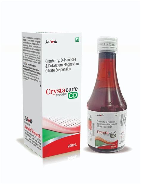 Potassium Magnesium Citrate D Mannose Cranberry Extract Suspension Packaging Size 200 Ml At