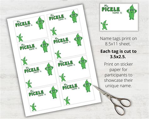 Pickle Name Game Printable Whats Your Pickle Name Game Name