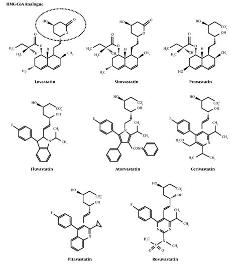 Chemical Structures Of Statins 5 Download Scientific Diagram