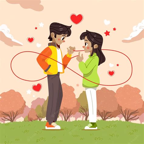 Premium Vector Hand Drawn Red Thread Illustration