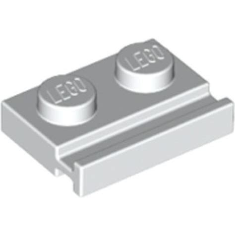 Lego Part 4249563 32028 Plate 1x2 With Slide White Lego Bricks