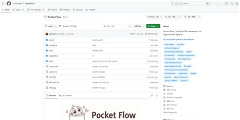pocketflow 百行代码搭建大型语言模型框架，让智能体自主构建智能体 aitoolnet