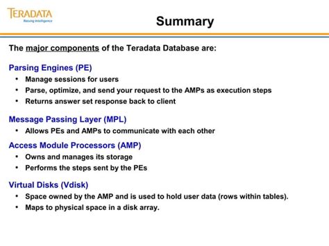 Module 02 Teradata Basics Ppt