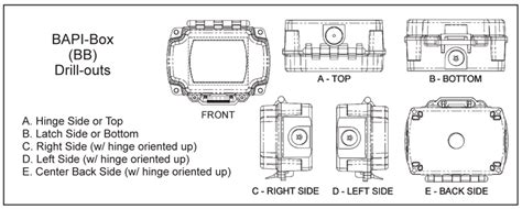 Bapi Non Room Enclosure Drill Out Port Locations Application Note Bapi