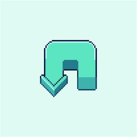 Premium Vector Pixel Art Arrow Vector Icon