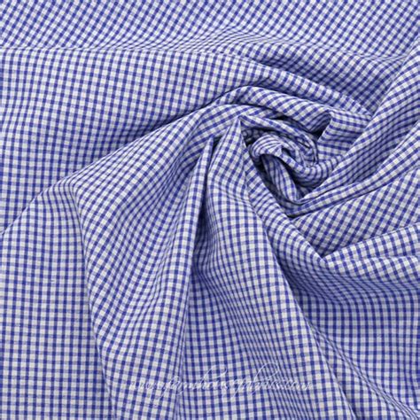 60 100 Cotton Seersucker By Spechler Vogel 116 Check Royal