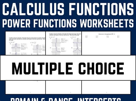 Power Functions Mastery Worksheet Explore Exponents Graphs And