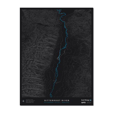 Bitterroot River Mt Kind Design