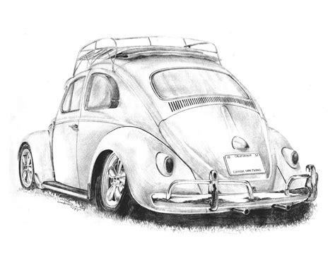 Vw Bug Sketch At Explore Collection Of Vw Bug Sketch