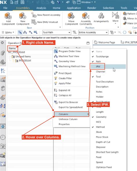 How To Set Up Ipw In Nx Cam Nx Cam Tutorial Swoosh Technologies