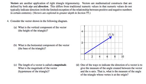 Solved Vectors Are Another Application Of Right Triangle Chegg