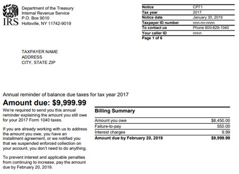 What Is A Cp71 Notice