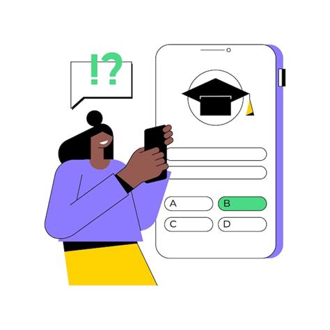 Premium Vector Learning App Isolated Cartoon Vector Illustrations