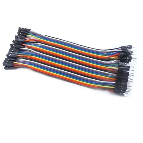 3 Pcs 10 Cm 1x40 Pin Female To Male For Pcb Pin Header Box Header Jumper Wire Dupont Cable