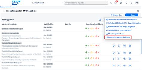How To Load Export Integration Definitions Techwolf Developer Portal