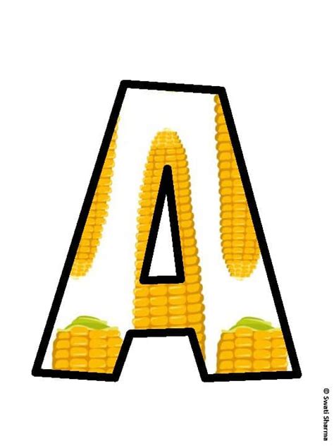 Corn Maize Bulletin Board Décor Kit Corn Maize Bulletin Board Letters