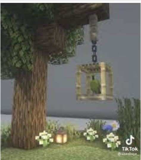 Minecraft Bird Cage Decoration