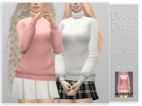 Diana Dress 37 Swatches 5 Top Colors For Each Skirt Color Checked Skirt Maching Top Color Ea