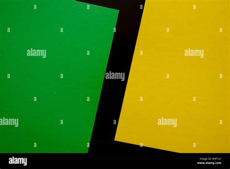 Dark Flat Lay Background With Color Paper Sheets Black Green And