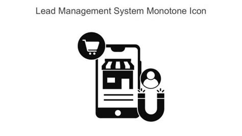 Lead Management System Monotone Icon In Powerpoint Pptx Png And