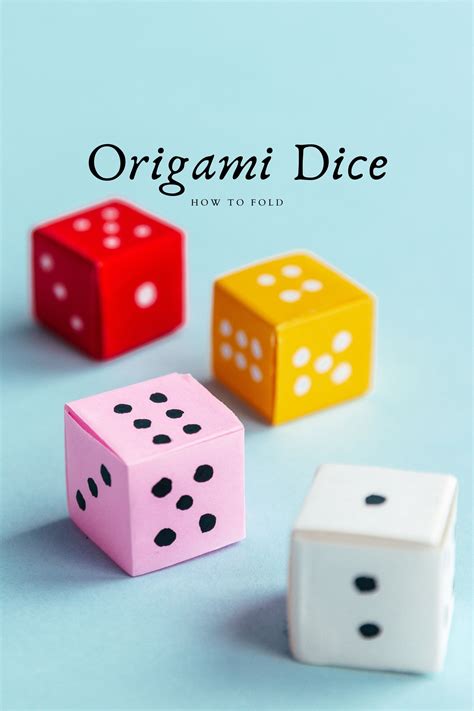 Origami Dice Step By Step Instructions Origamiok
