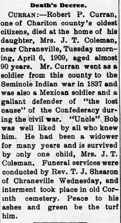 Robert P Currin 1819 1909 Find A Grave Memorial