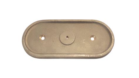 Sacrificial Anode Backing Plate Oval Brass
