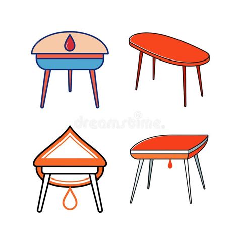 Functional Drop Leaf Table Design Stock Illustrations 12 Functional